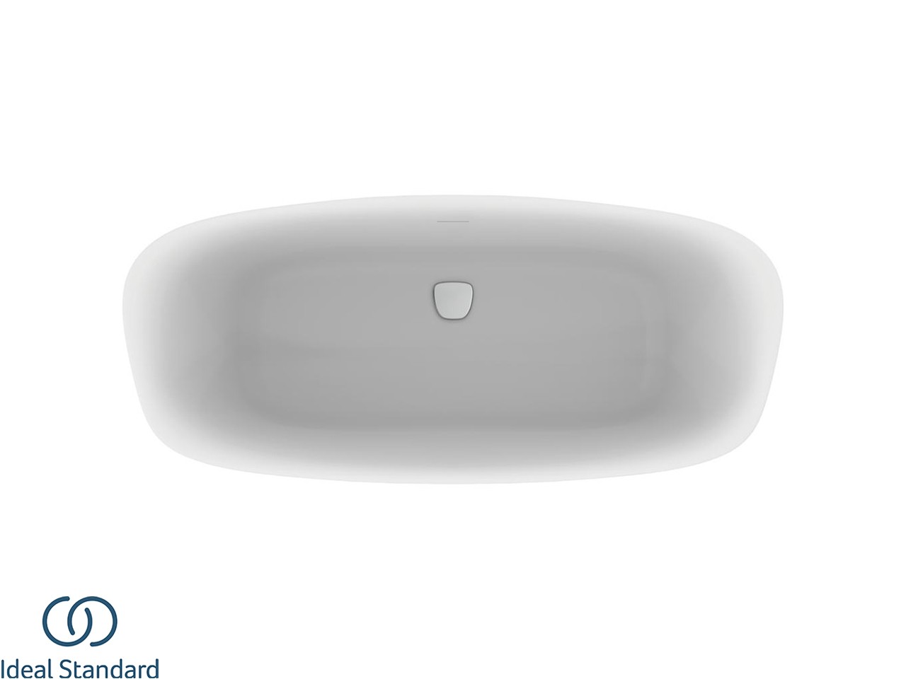 Baignoire îlot Ideal Standard® Atelier Dea 170x75 cm blanc soie mat ...