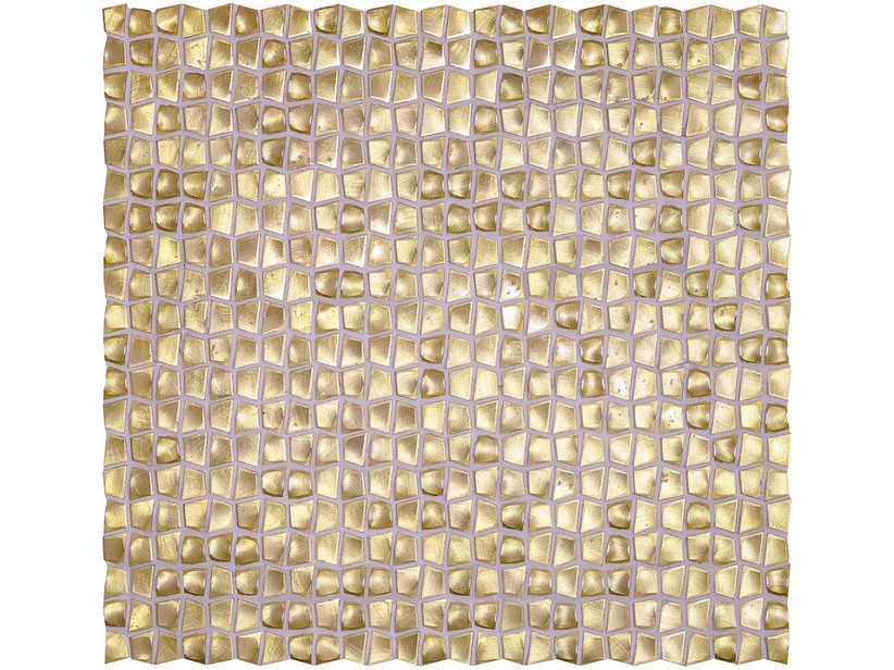 Aluminum Mosaic Shell Gold 30x31,2 cm Gold - Iperceramica-mt
