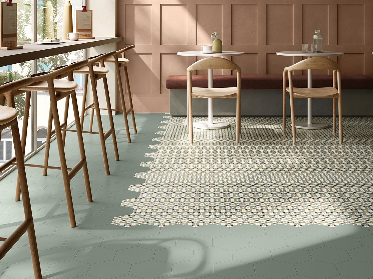 Piastrella Six Deco Agadir Esagona 21x18,2 Gres Decorato - Iperceramica