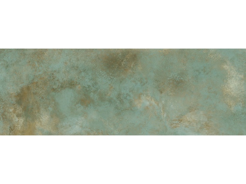 Carrelage extra-fin 3,5 mm Slim Metal Green 50x100 grès cérame effet ...