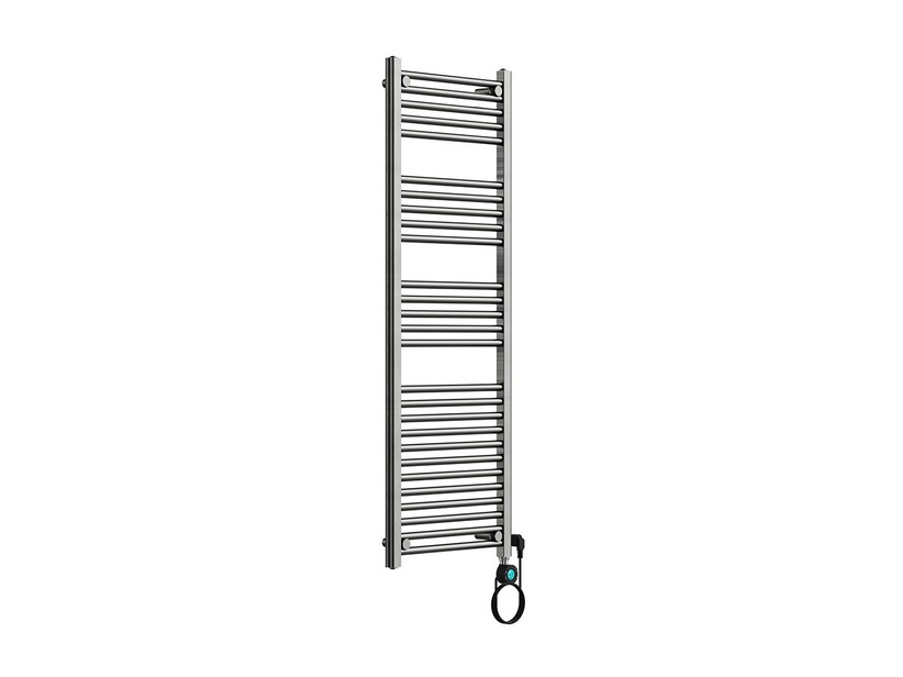 Termoarredo Scaldasalviette Flame EL 137,5x48 Effetto Inox Spazzolato ...