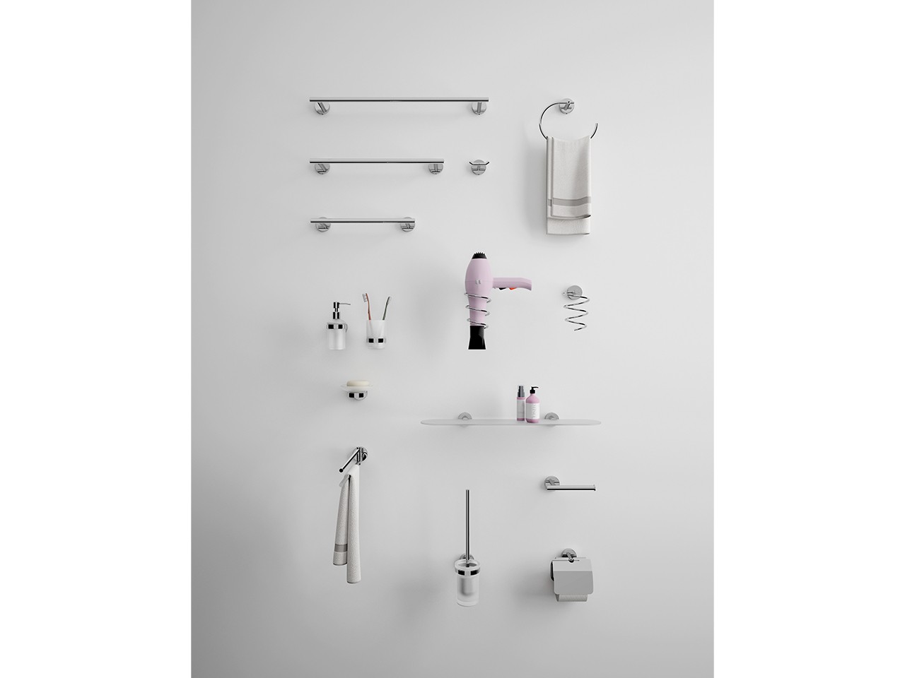 Tuli Chrome Toilet Paper Holder - Iperceramica-mt