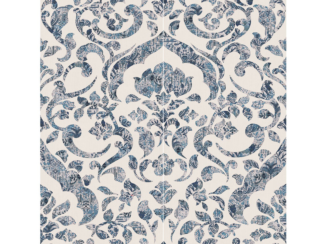 Rivestimento Wallart Arabesque White Gres Sottile Decoro Effetto Carta ...