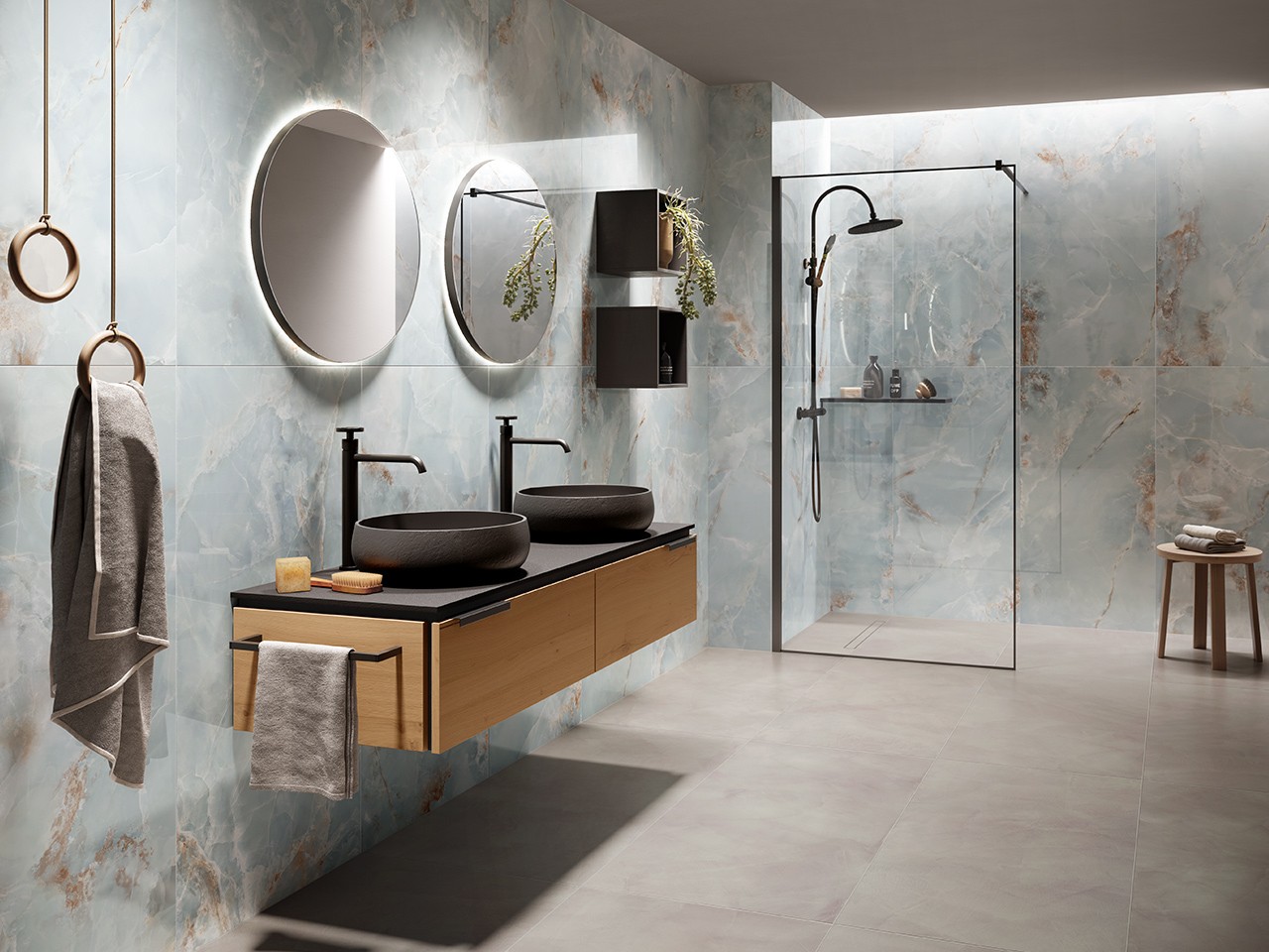Waterfall Marbles Full Lapped Rectified Tile 60X120 - Iperceramica