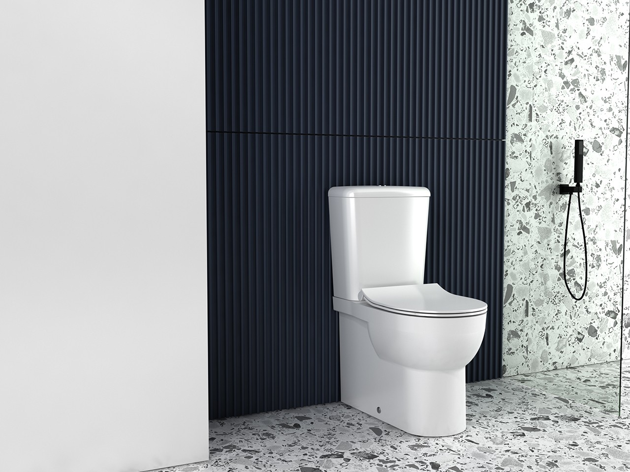 MONOBLOCK-WC ASTRA RIMLESS MIT SPÜLKASTEN - Iperceramica