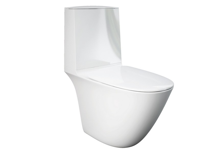 BERLINO RIMLESS CLOSE COUPLED PAN cm 66 WHITE - Iperceramica