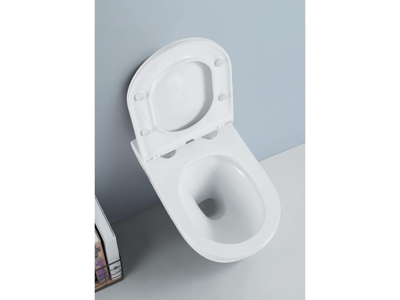 Wall-Hung Vortex Toilet Moon Glossy White - Iperceramica-mt