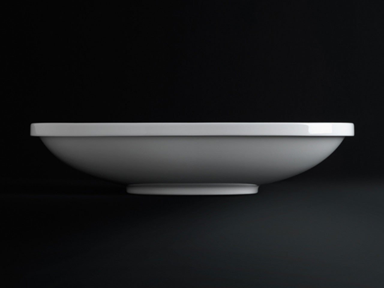 HALBEINBAU-AUFSATZWASCHBECKEN WILD 60 AUS KERAMIK WEISS GLÄNZEND ...