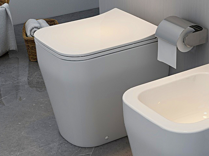 WC à poser Wiki sans bride évacuation universelle blanc - Iperceramica