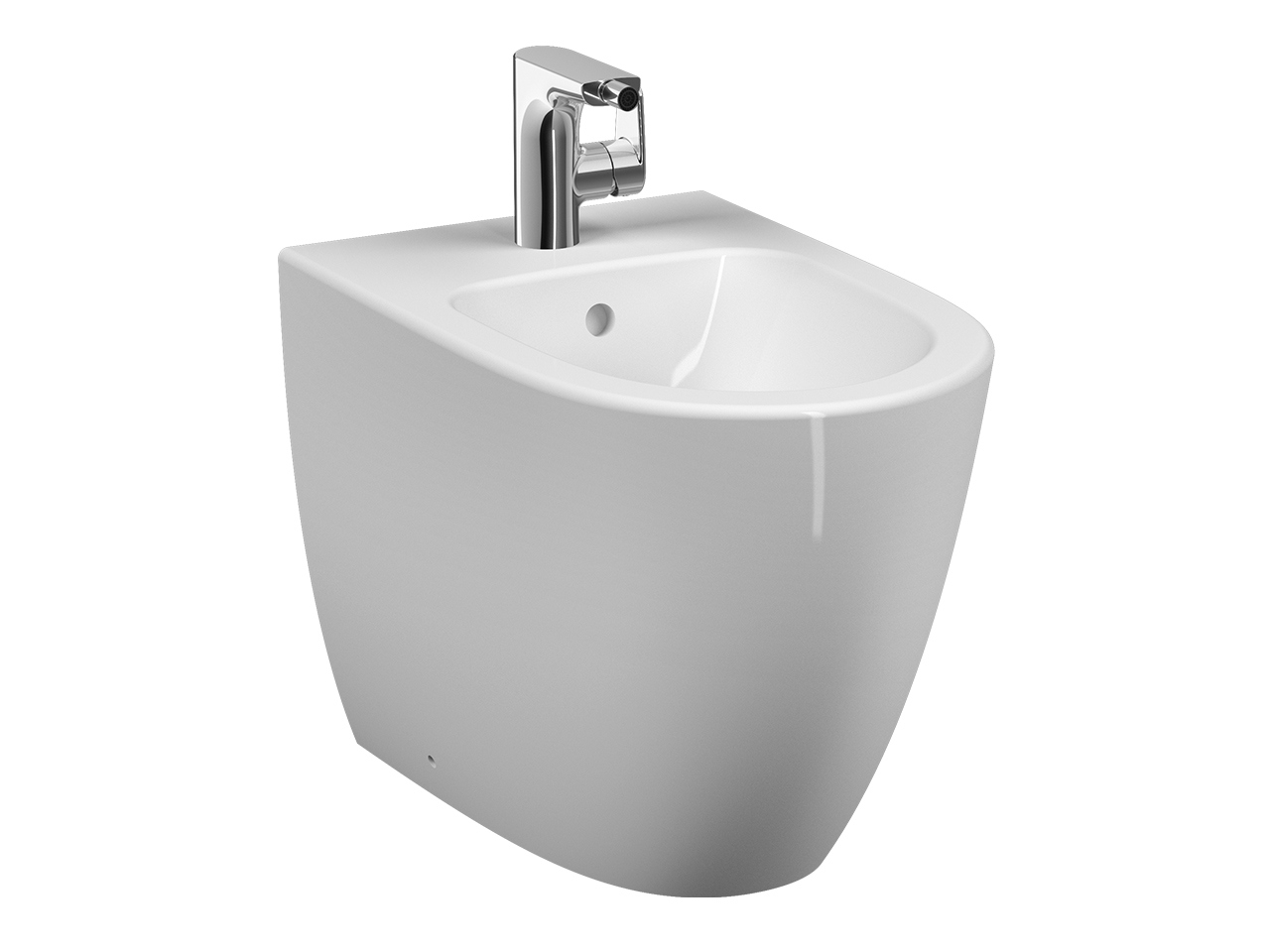 STAND-BIDET SENTO WANDBÜNDIG 54 cm WEISS GLÄNZEND - Iperceramica