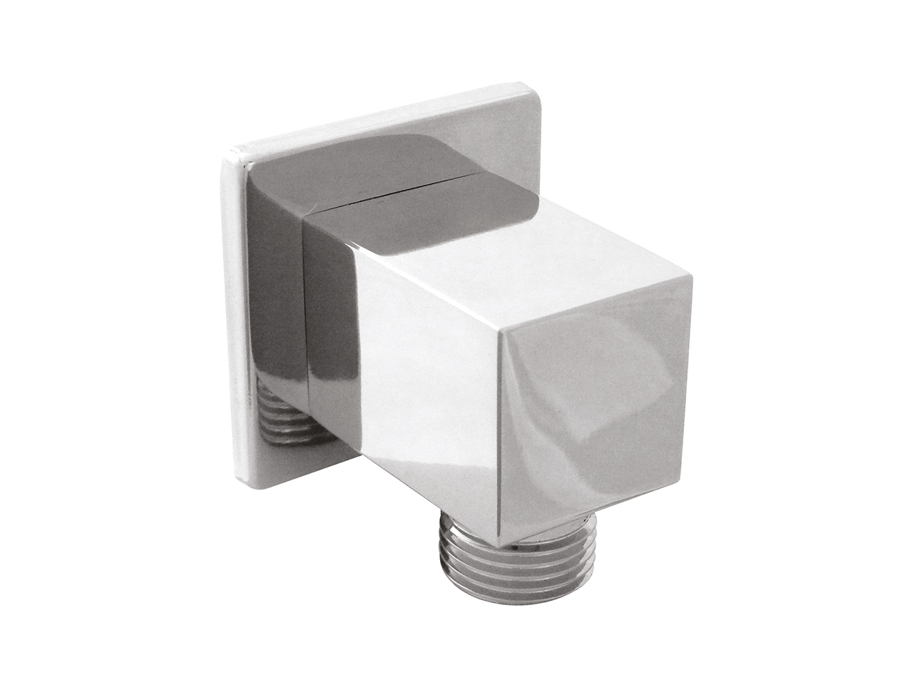 SQUARE CHROME WATER INLET 1/2 - Iperceramica