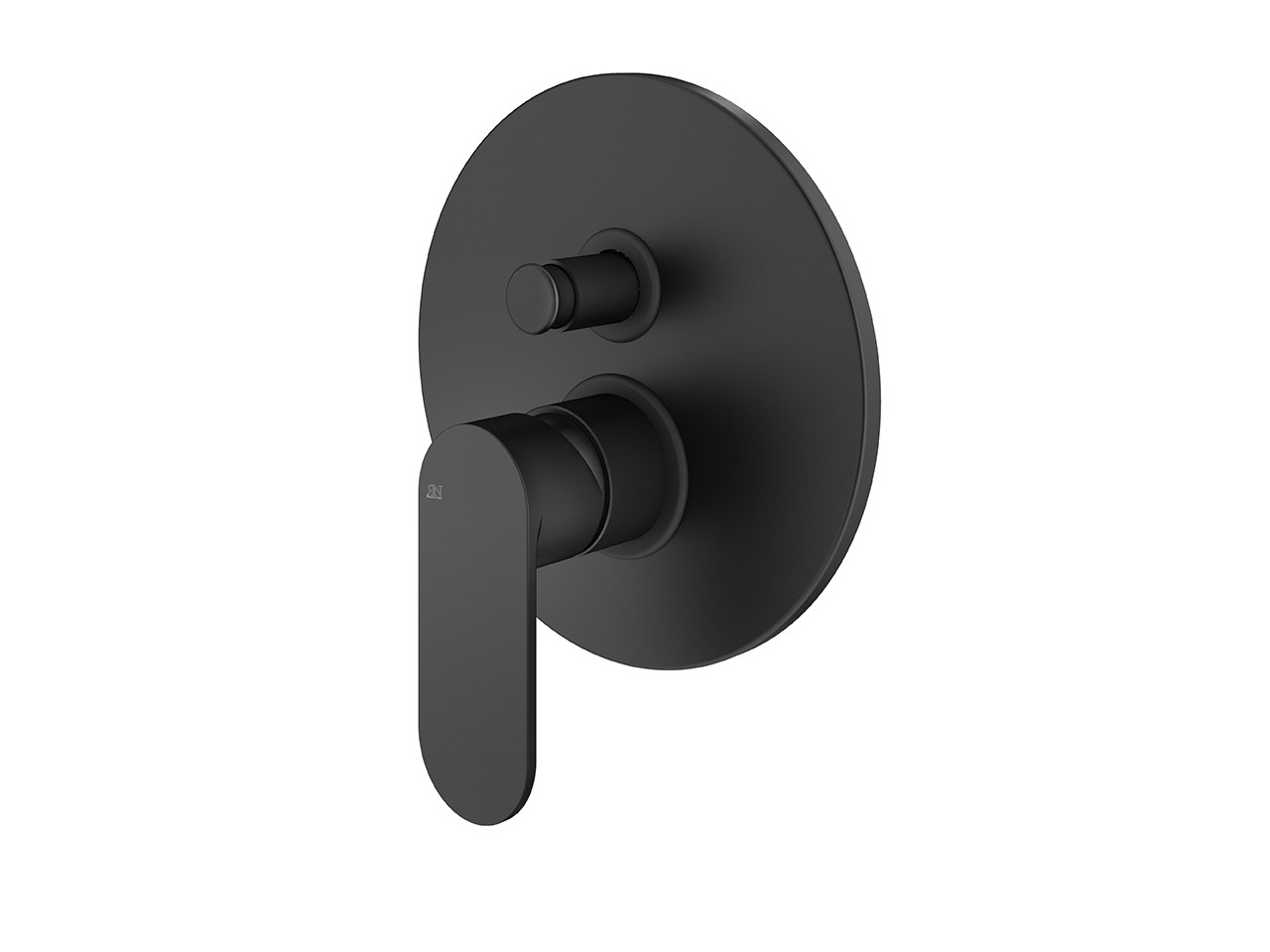 Placca per Miscelatore Doccia Incasso Olmo con Deviatore Nero Opaco ...