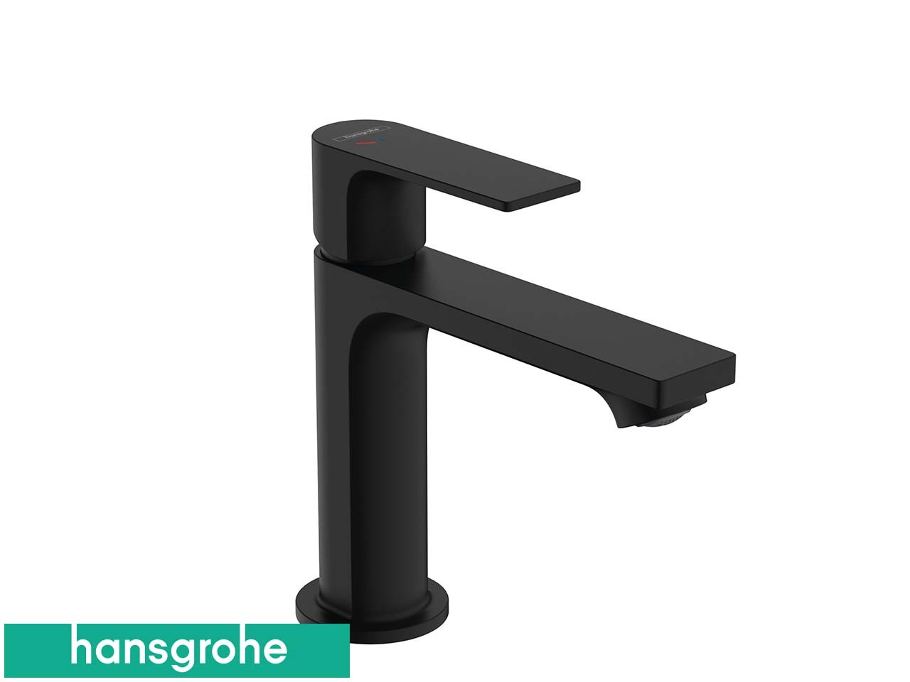 Mitigeur pour lavabo Hansgrohe® Rebris E 110 monocommande noir mat ...