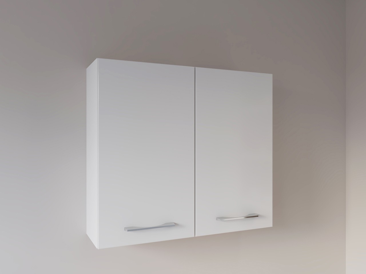 BONK 2-DOORS WALL UNIT GLOSSY WHITE FINISH - Iperceramica