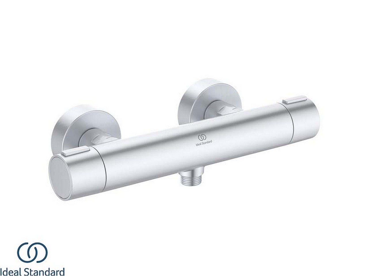 Aufputz-Thermostatarmatur für Dusche, 1-Weg, Matt Silver - Iperceramica