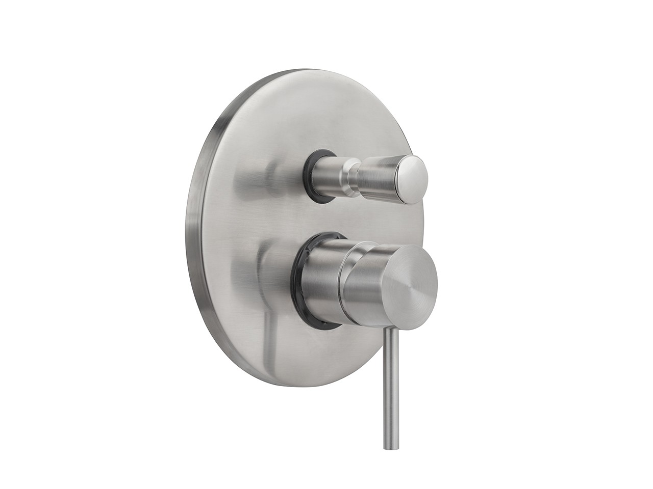 Built-in Shower Mixer Inox 316 Single Handle in Brushed Steel with 2 ...