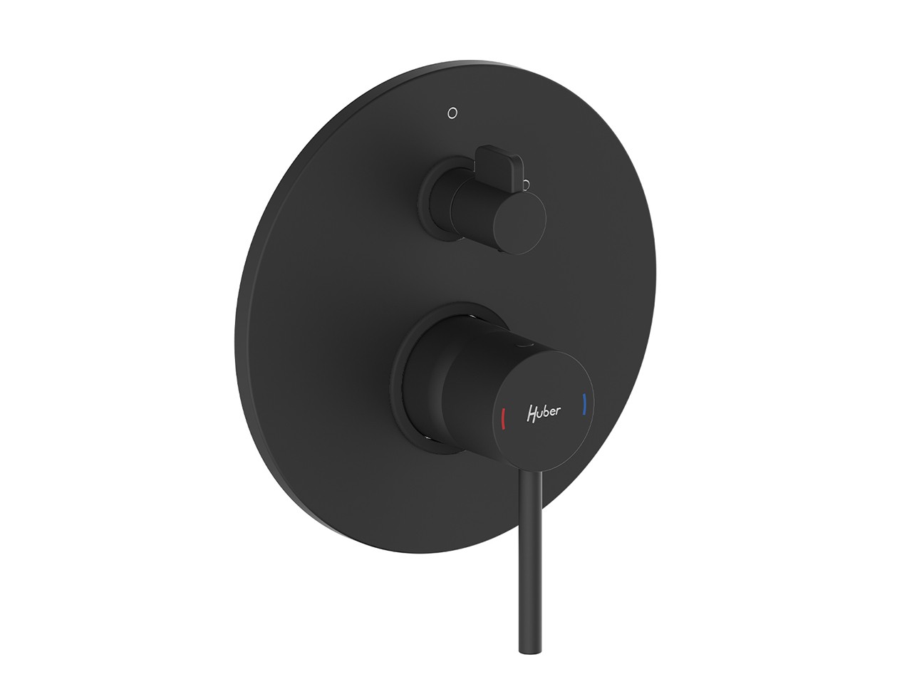 2-Way Built-in Shower Mixer Bora Single Lever Matt Black - Iperceramica