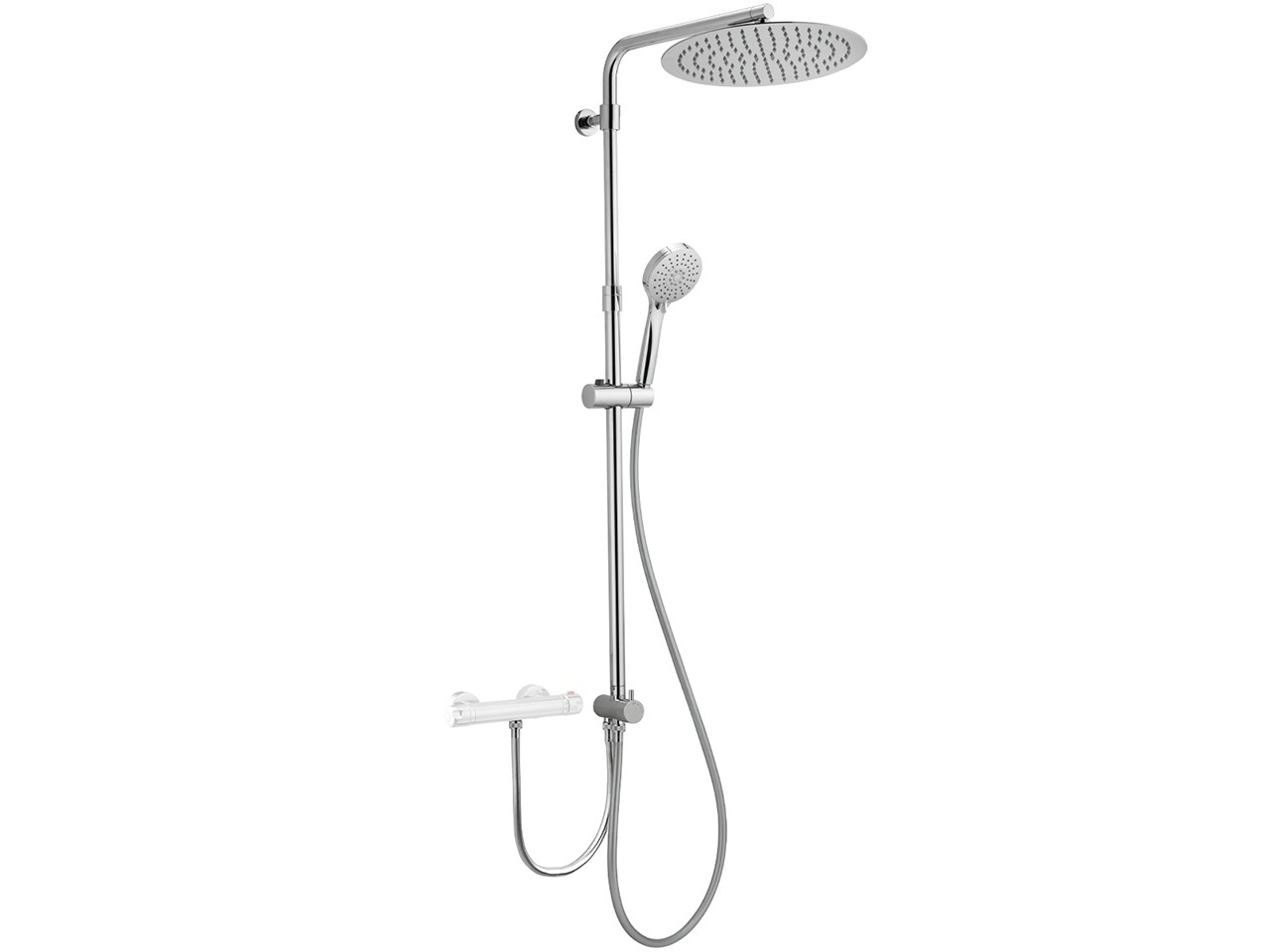 Shower Column 2 Functions Bora Chrome - Iperceramica-mt