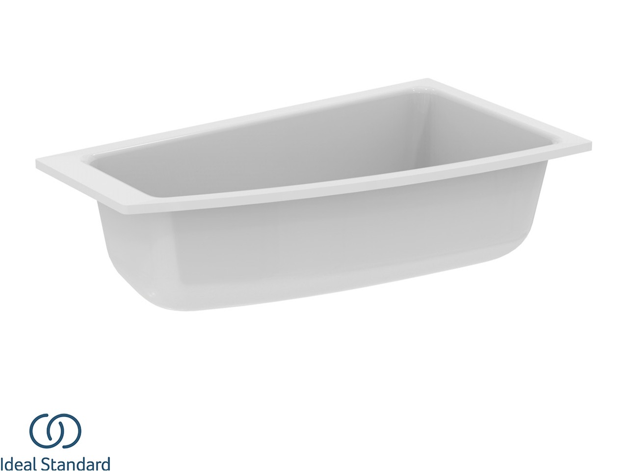 Ideal Standard® i.Life Right Asymmetric Shell Bathtub 160x90 cm Glossy ...