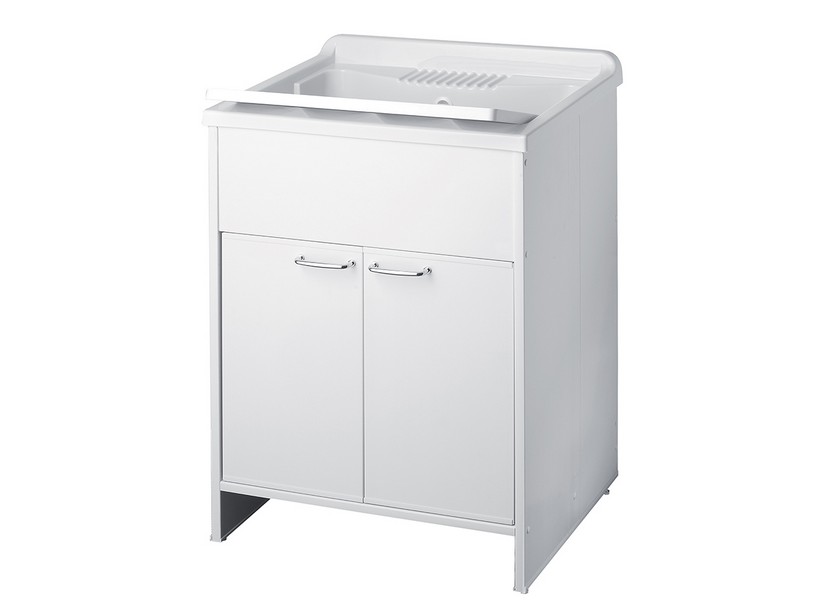 Waschküchenmöbel Garden 60x60 cm aus PVC Weiß - Iperceramica