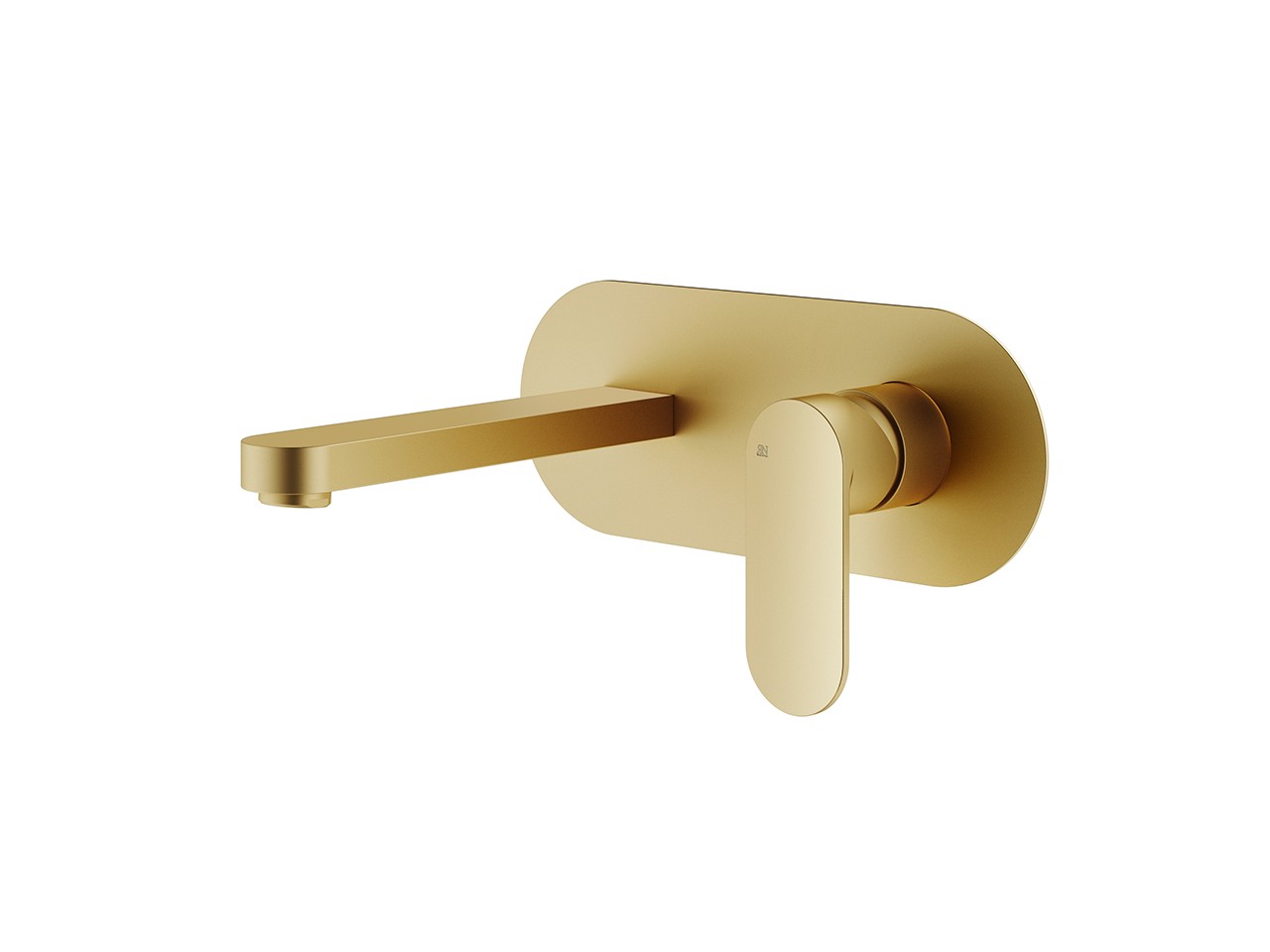 Miscelatore per Lavabo a Muro Olmo Oro Satinato - Iperceramica