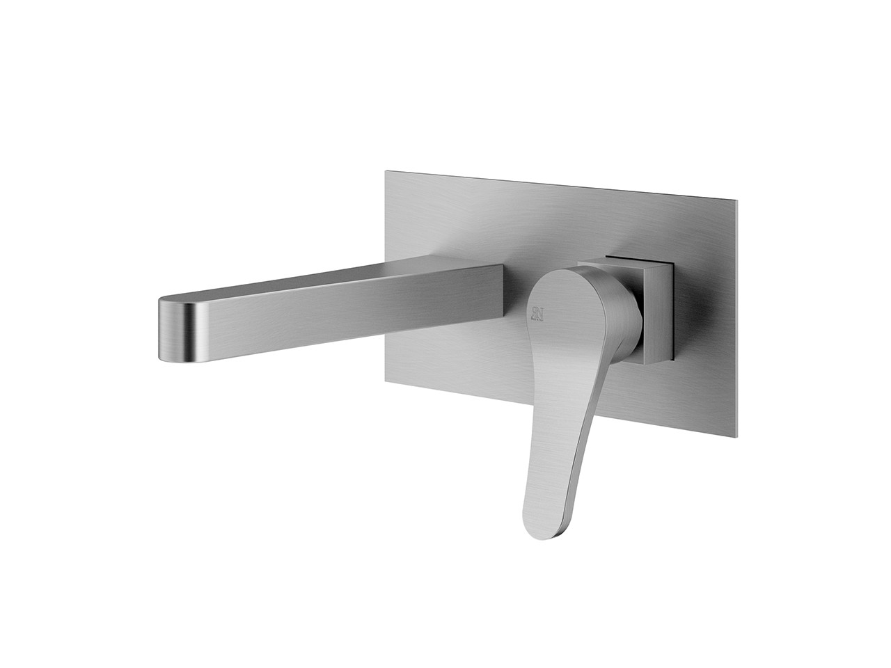 Mamba Wall Mounted Basin Mixer Tap without Waste, Brushed Chrome ...