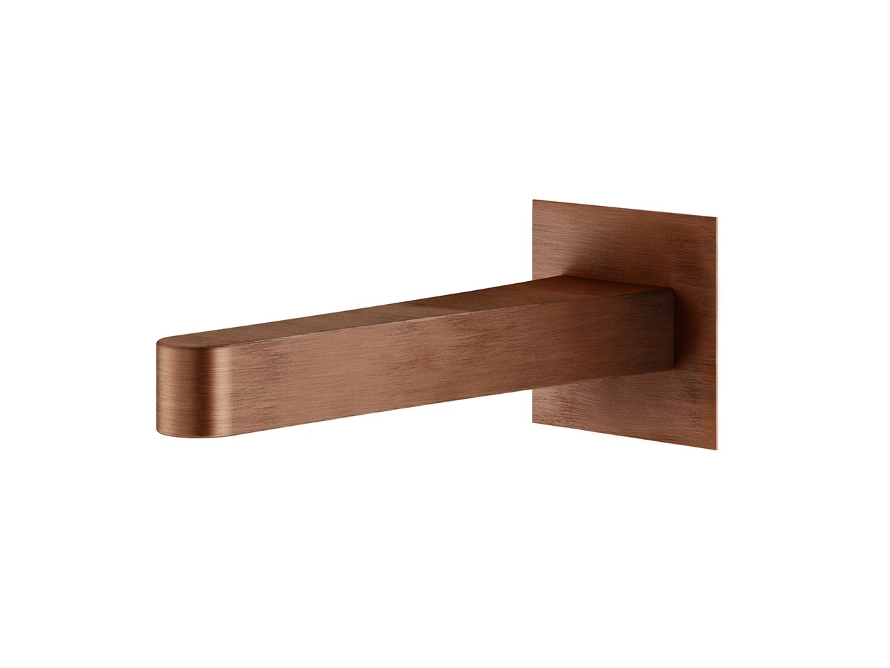 Mamba Brushed Copper Wall Mounted Sink Spout - Iperceramica-mt