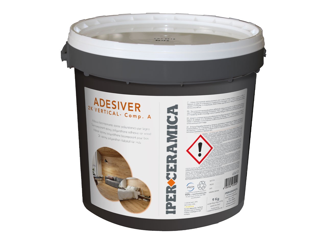Adesiver 2K Vertical Colla Bicomponente A+B 10 Kg Per Parquet e ...