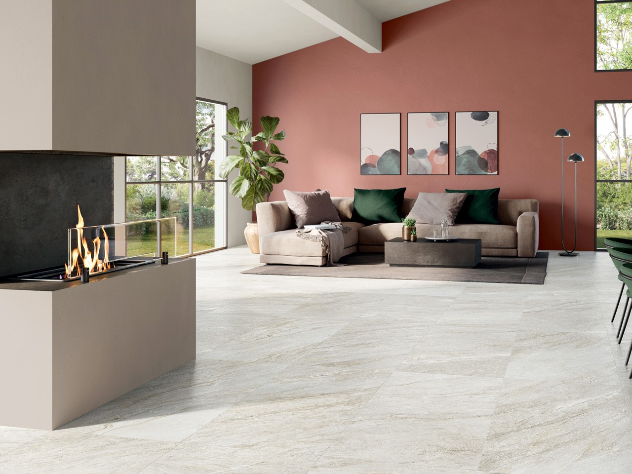 ALPES WHITE TILE 60X120 STONE EFFECT QUARTZITE WHITE - Iperceramica
