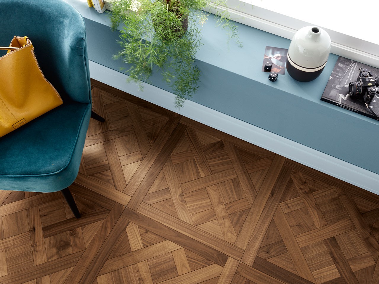 Parquet contrecollé en panneau de noyer américain - American Walnut ...