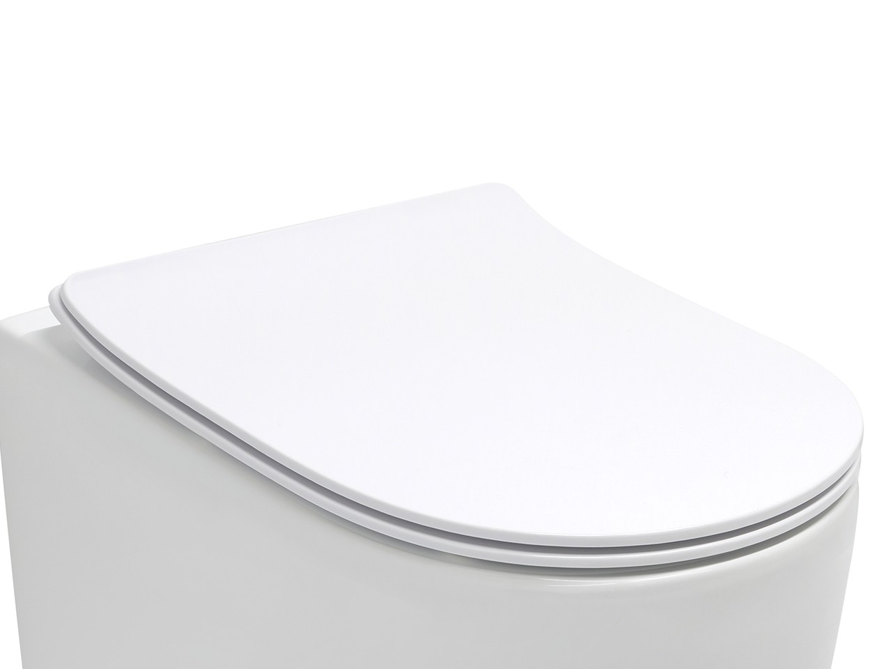 WC-Sitz Aptos Slim mit Absenkautomatik Weiß glänzend - Iperceramica