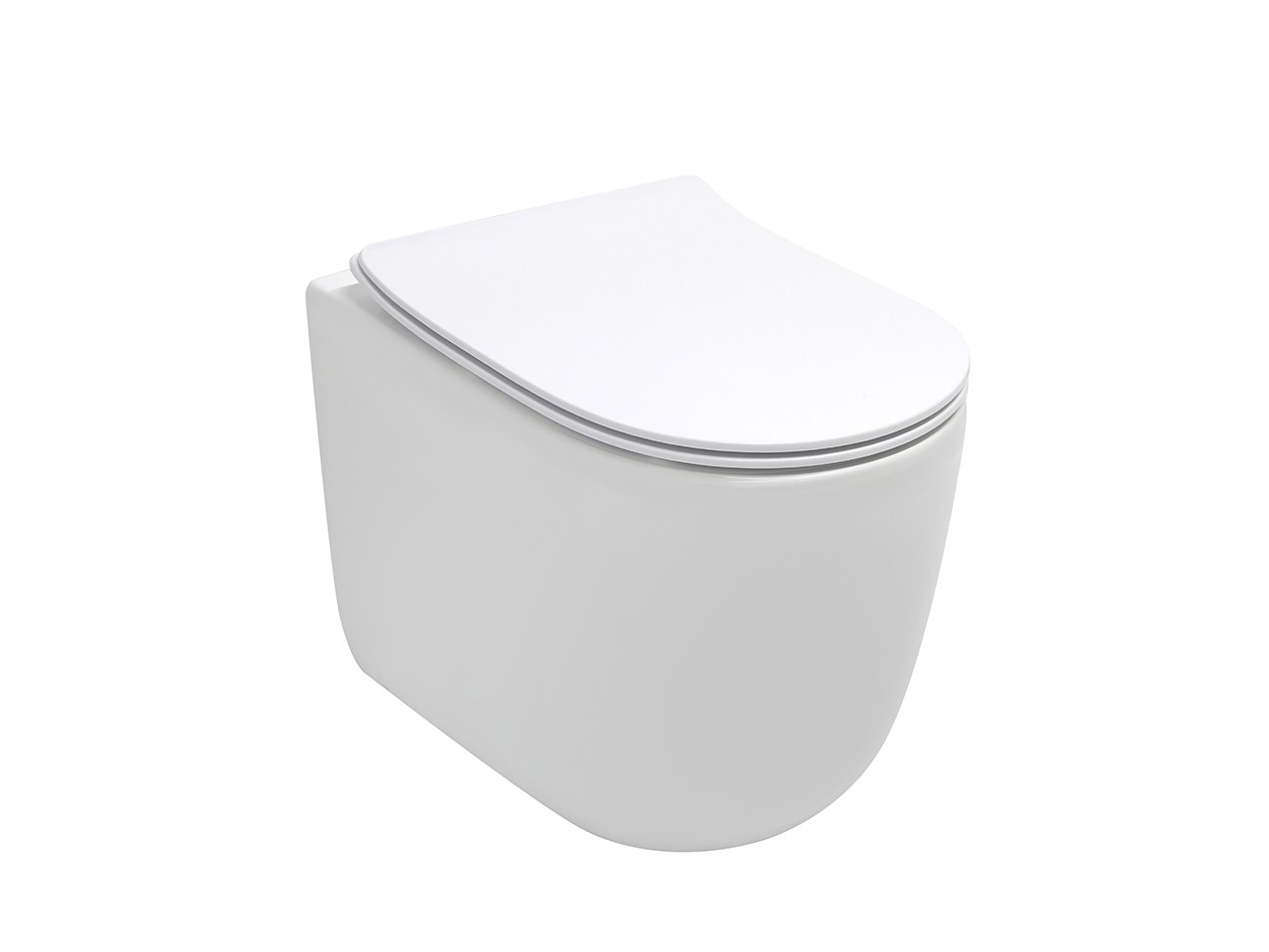 WC à poser adossé au mur Aptos Vortex 53,5 cm blanc brillant - Iperceramica