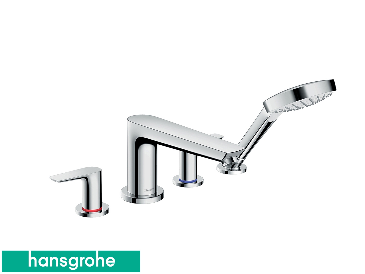HANSGROHE® TALIS E 4-HOLES BATHTUB MIXER CHROME - Iperceramica