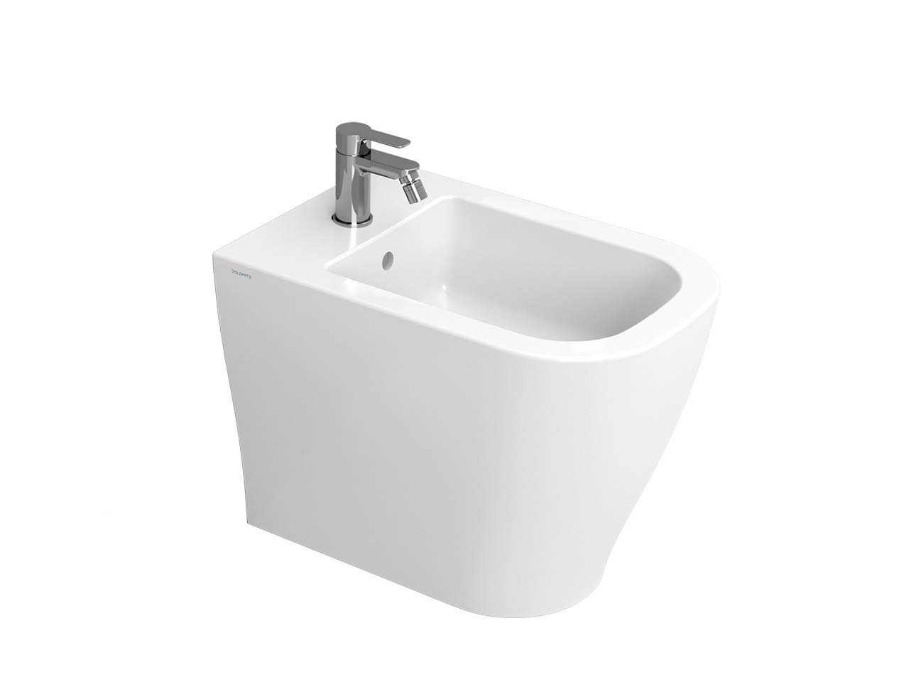 Bidet à poser adossé au mur Ceramica Dolomite Italia blanc brillant ...