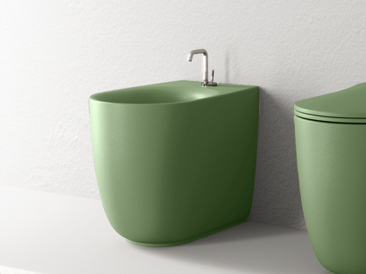 Bidet a Terra Nolita Verde Opaco - Iperceramica
