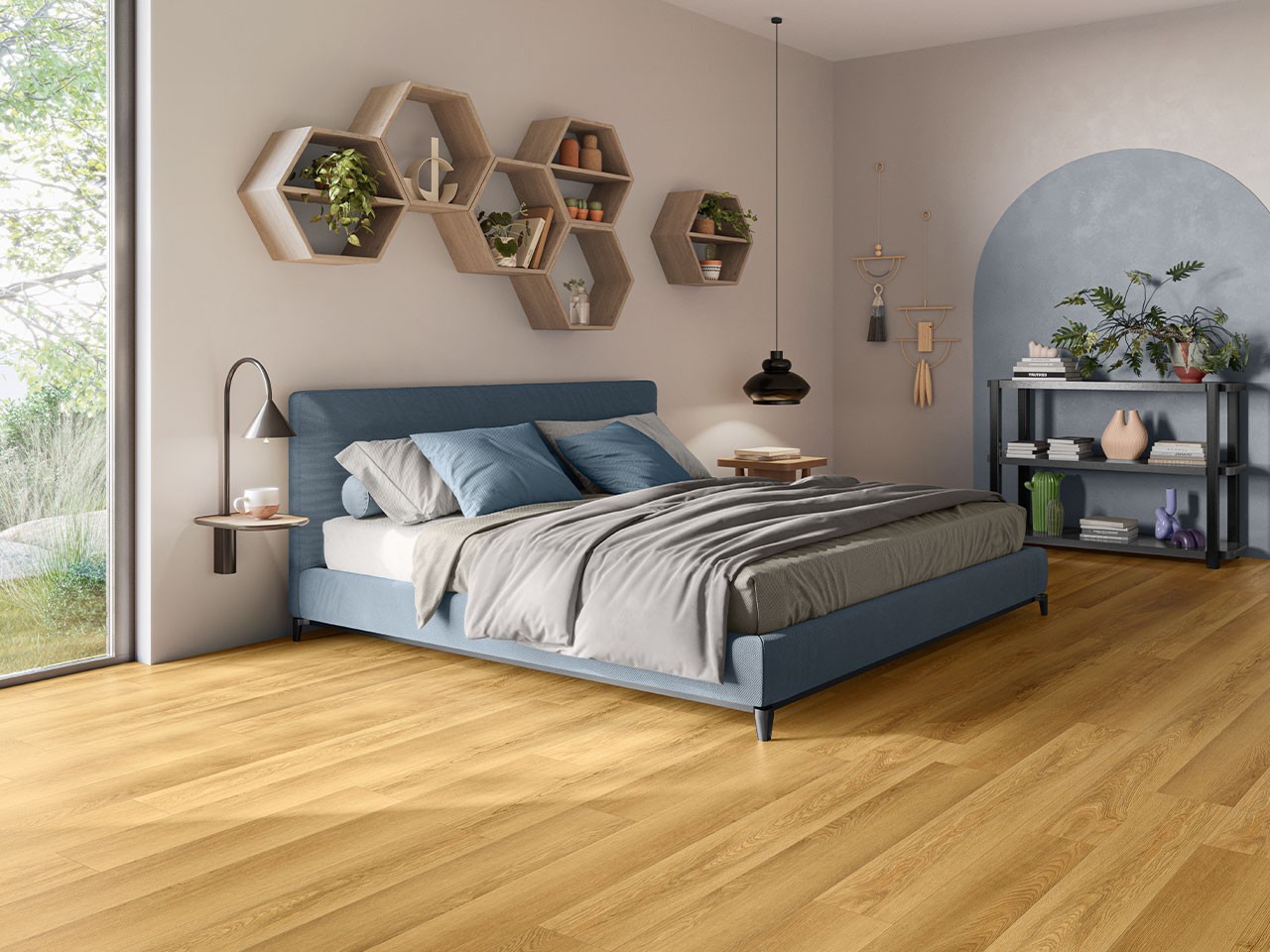 Pavimento Spc Boston Gold Effetto Legno Rovere Dorato - Iperceramica