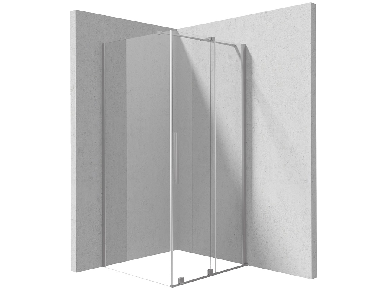Box Doccia Angolare Prizma cm 120x80 H195 Est 118/120-76/78 Porta Scorr ...