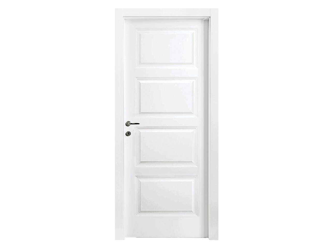 Porta a Battente Chelsea Four 70xH210 cm Laccata Bianca - Iperceramica