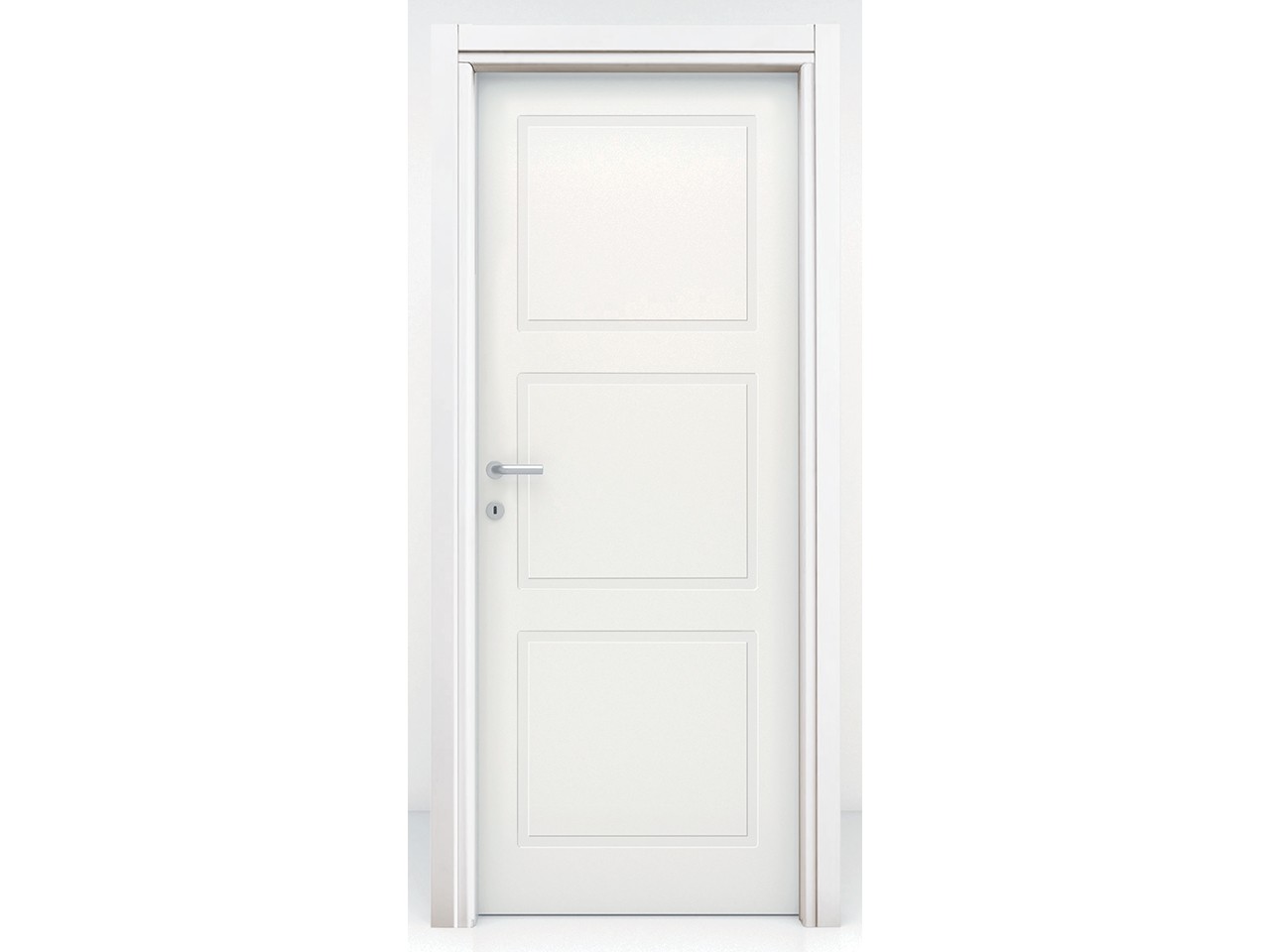 Porta a Battente Classic Slim 60xH210 cm Laccata Bianca - Iperceramica
