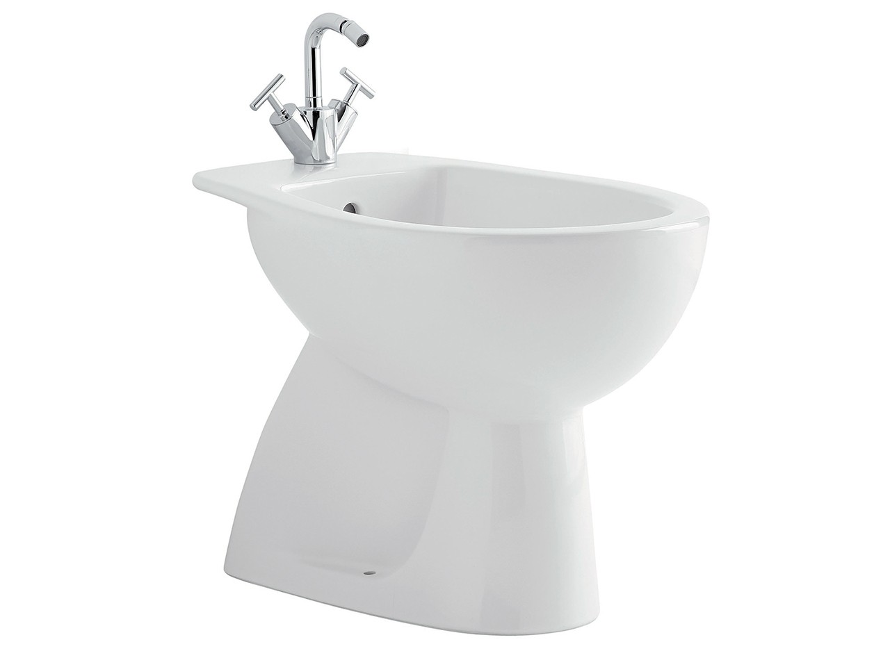 Geberit Colibrì Single Hole White Floor Standing Bidet - Iperceramica