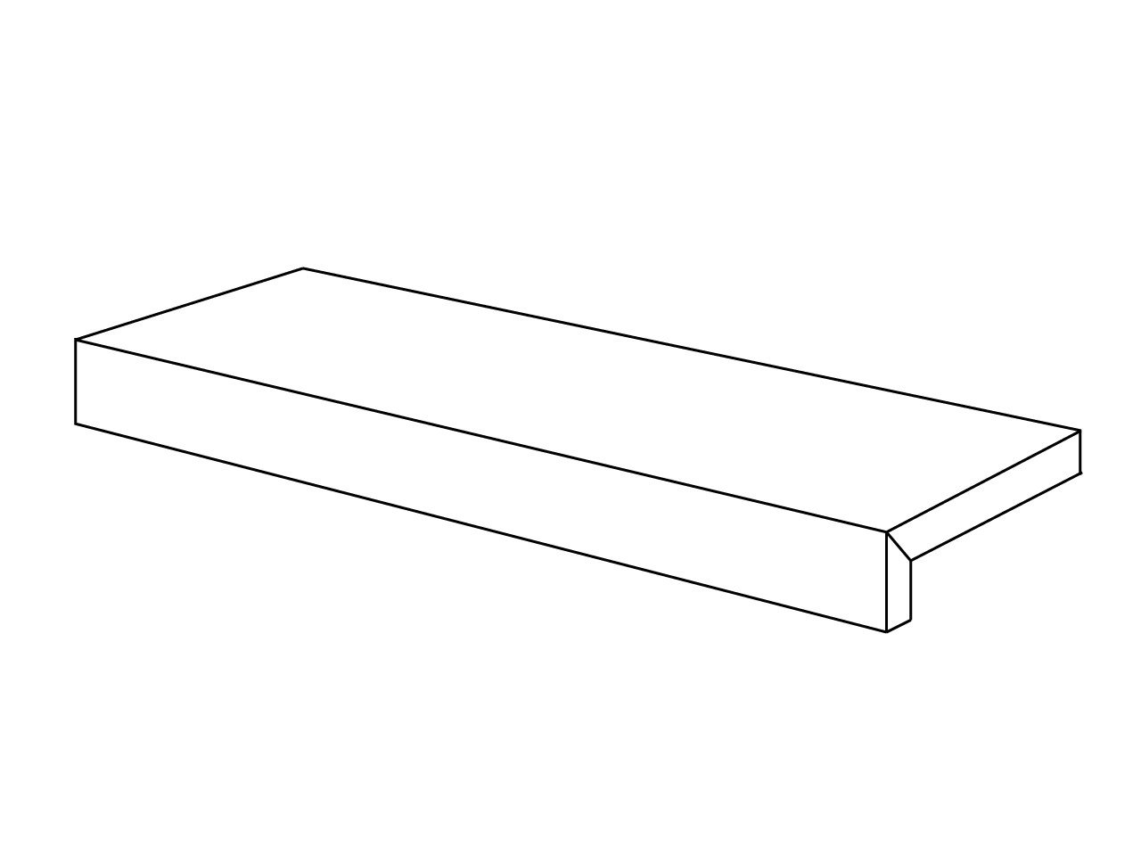 Elemento ad Elle Costa Retta - Gradino per Scale in Gres Landscape ...