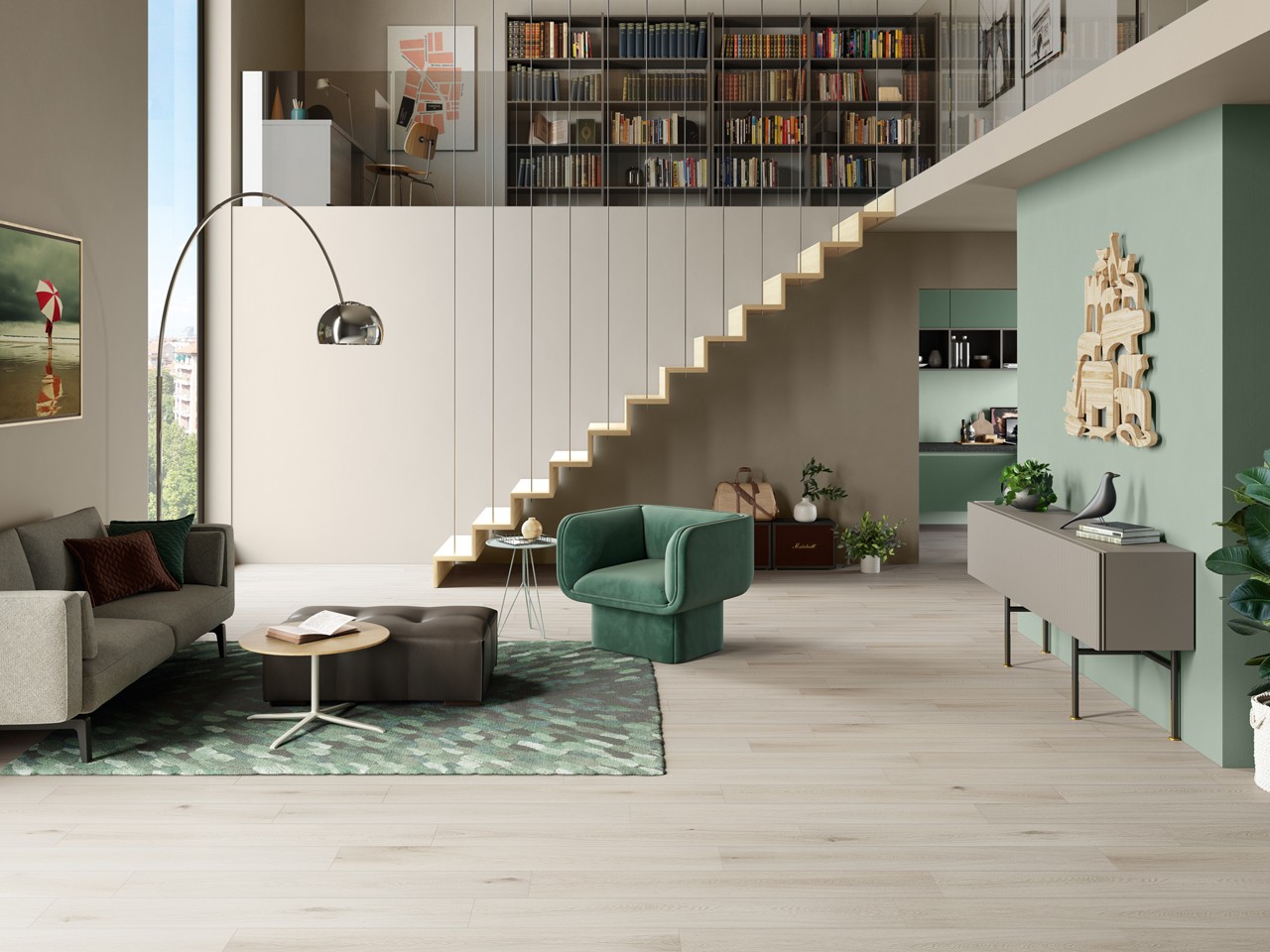 SPC EVOLUTION WHITE WOOD EFFECT OAK FLOOR COVERING - Iperceramica