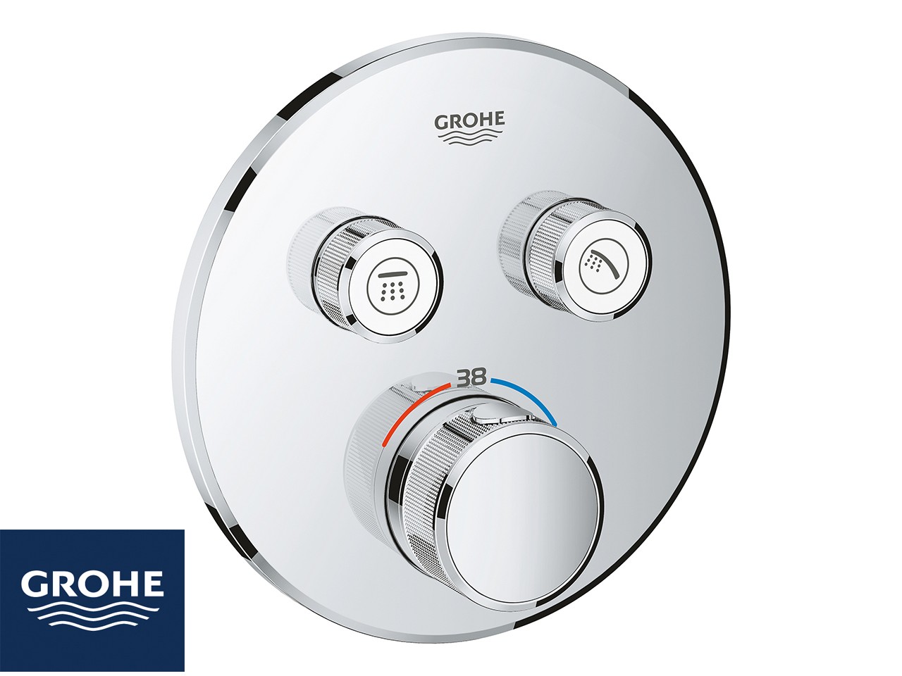 Unterputz-Thermostatarmatur für Dusche Grohe Smartcontrol mit 2-Wege ...