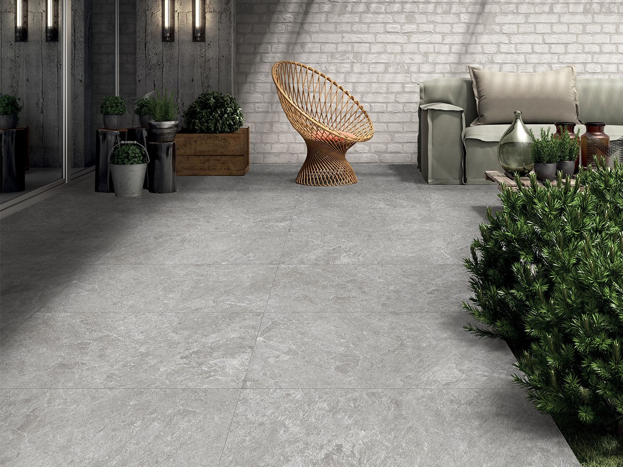 Piastrella Jersey Grey XOUT 60,5x60,5 Gres Esterni Spessore 20mm ...
