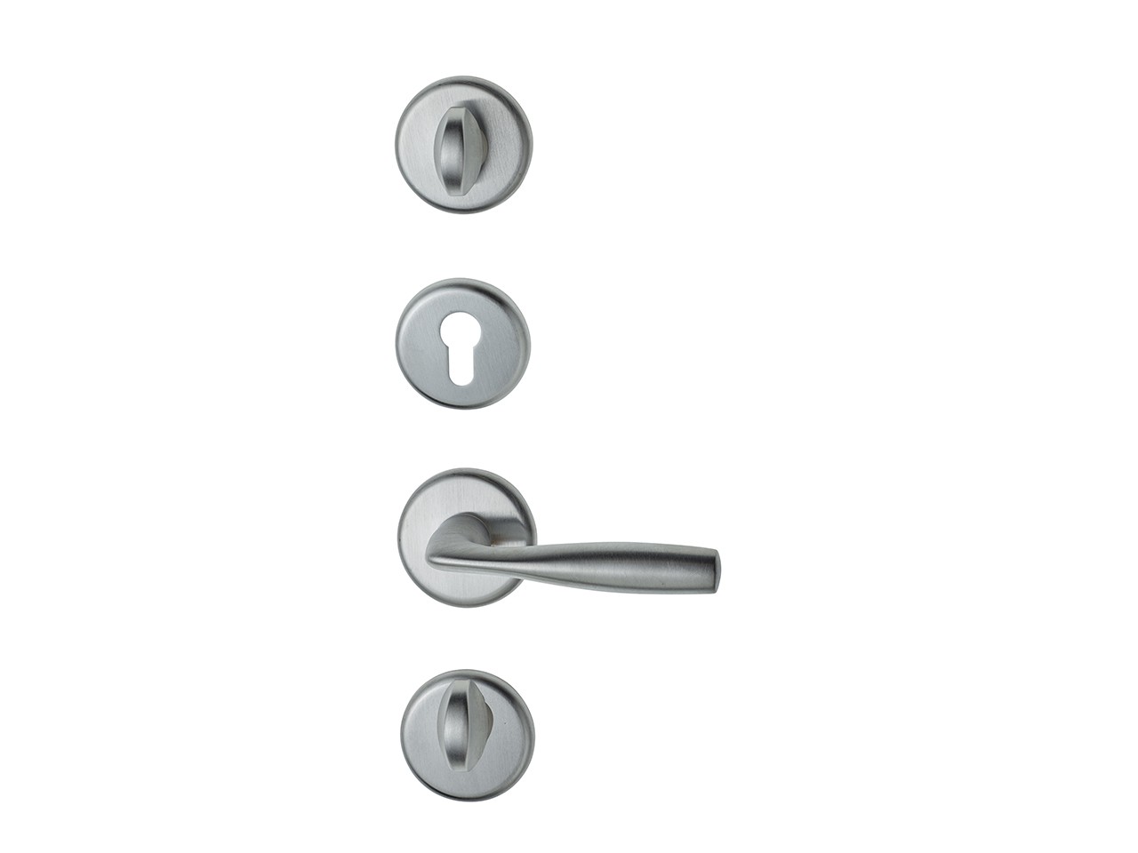 Wind Handle Kit For Security Doors Satin Chrome - Iperceramica-mt