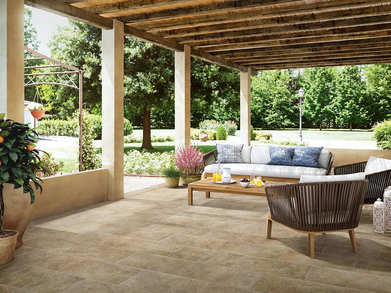 Fliese Malta Sand 30,8X61,5 Feinsteinzeug für Aussenbereich Steinoptik ...