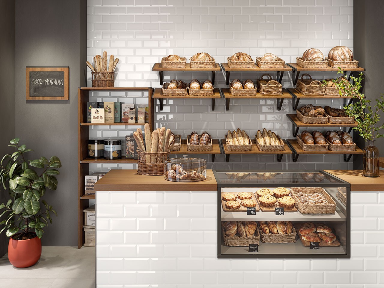 Metro Bianco 10x20 Shiny Diamond Effect White Tile - Iperceramica