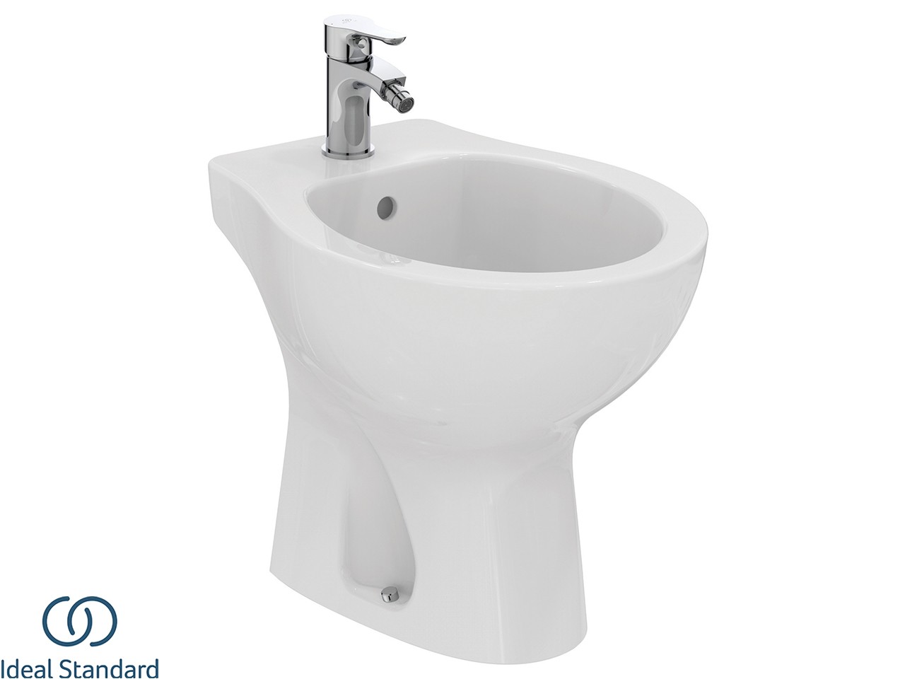 Distanziertes Stand-WC Ideal Standard® Quarzo-Eurovit Weiß glänzend ...