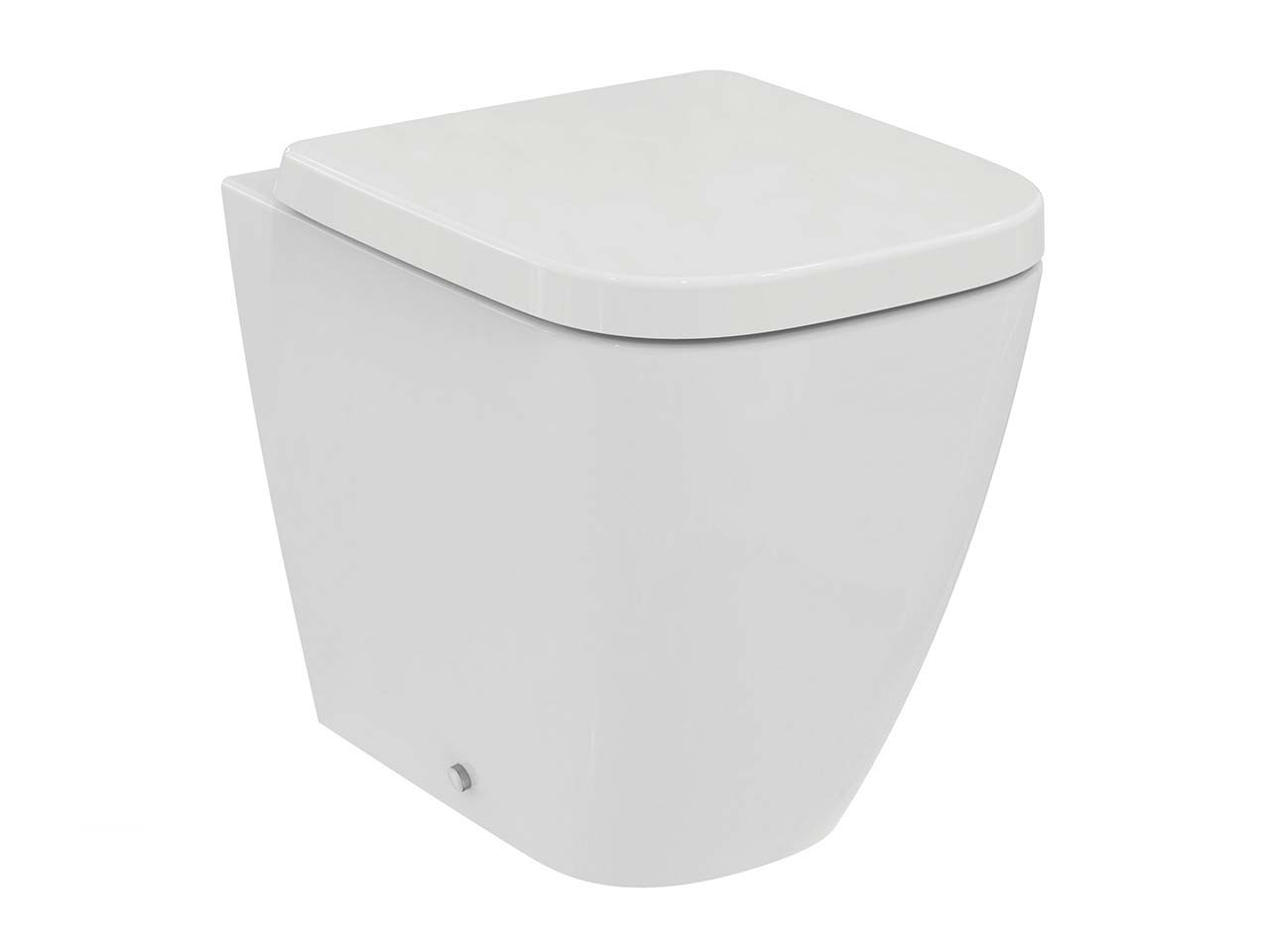 WC à poser Ideal Standard i.Life S Rimless adossé au mur blanc ...