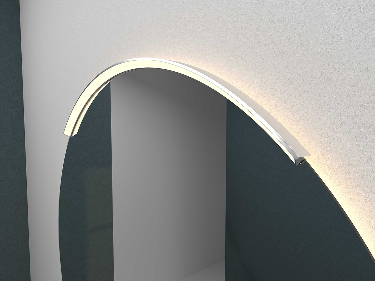 MOON LED LAMP Ø80 cm MATT BLACK - Iperceramica